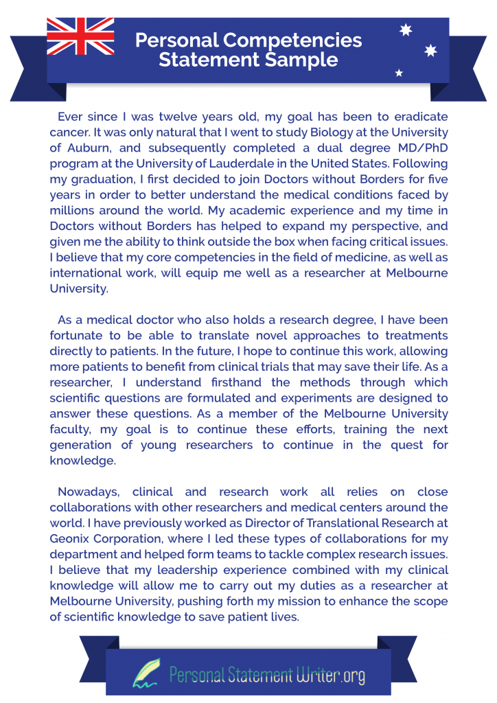 Expert Personal Statement Australia Writing Service