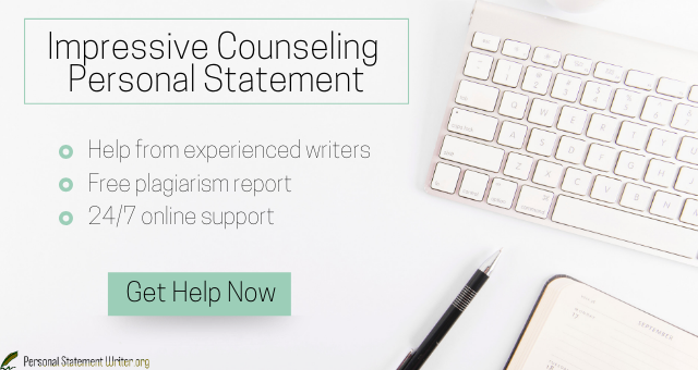 Counseling Personal Statement From Subject-Relevant Experts