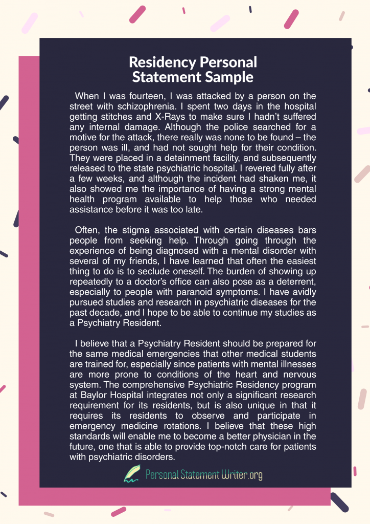 Choose Our Residency Personal Statement Writing Service Online