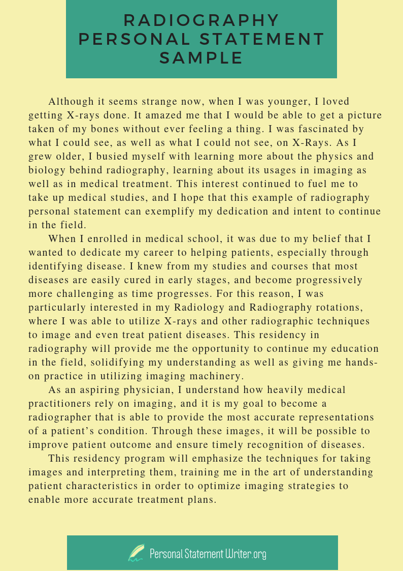Tips For Writing A Winning Radiography Personal Statement Tips For Writing A Winning Radiography Personal Statement