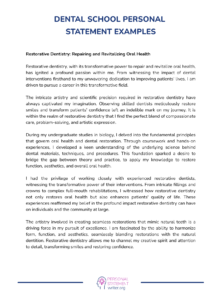 Top Dental School Personal Statement Writing Service