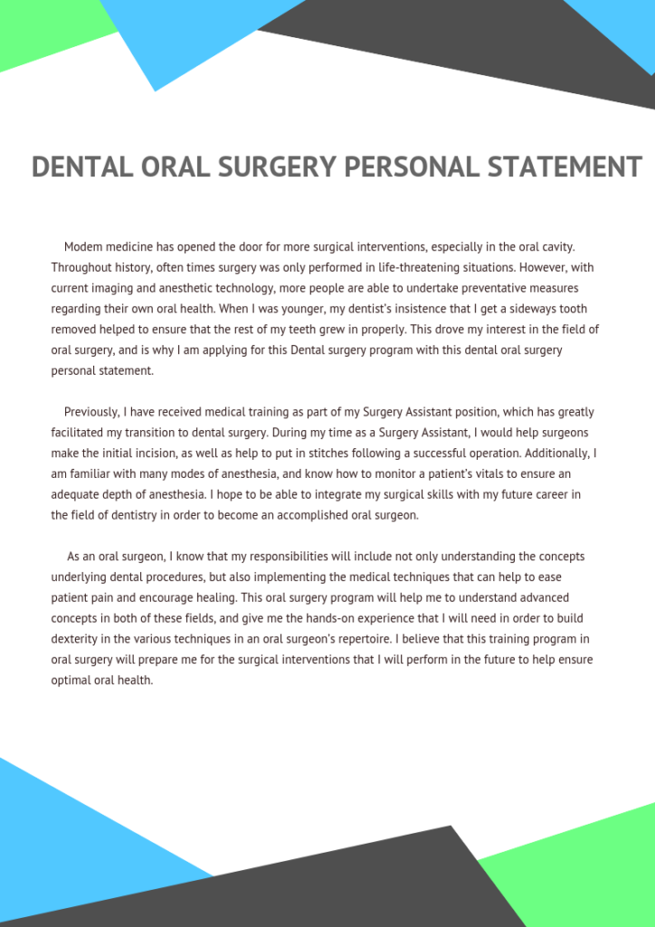 Top Dental School Personal Statement Writing Service