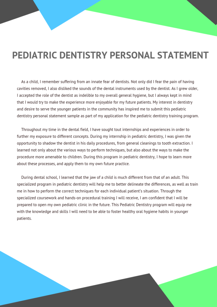 Top Dental School Personal Statement Writing Service